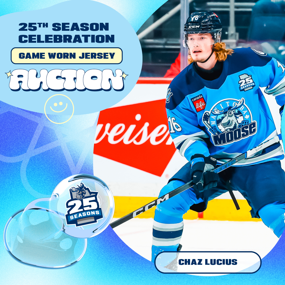 CHAZ LUCIUS Team Issued 25th Season Jersey - NHL Auctions