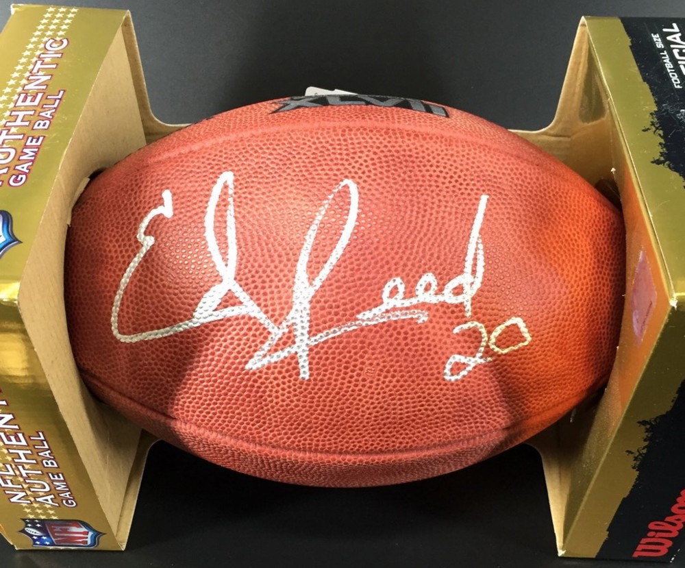 PCC - Ed Reed Signed SB 47 Authentic Football | The official auction ...