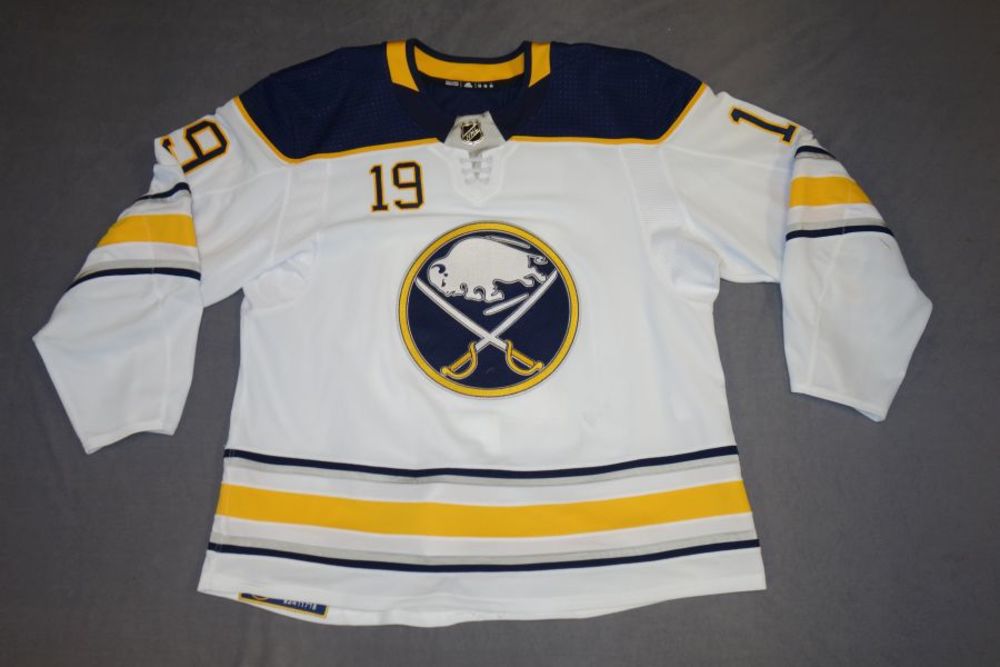 Jake McCabe 2017-18 Buffalo Sabres Game Worn Set 3 Away Jersey - NHL ...