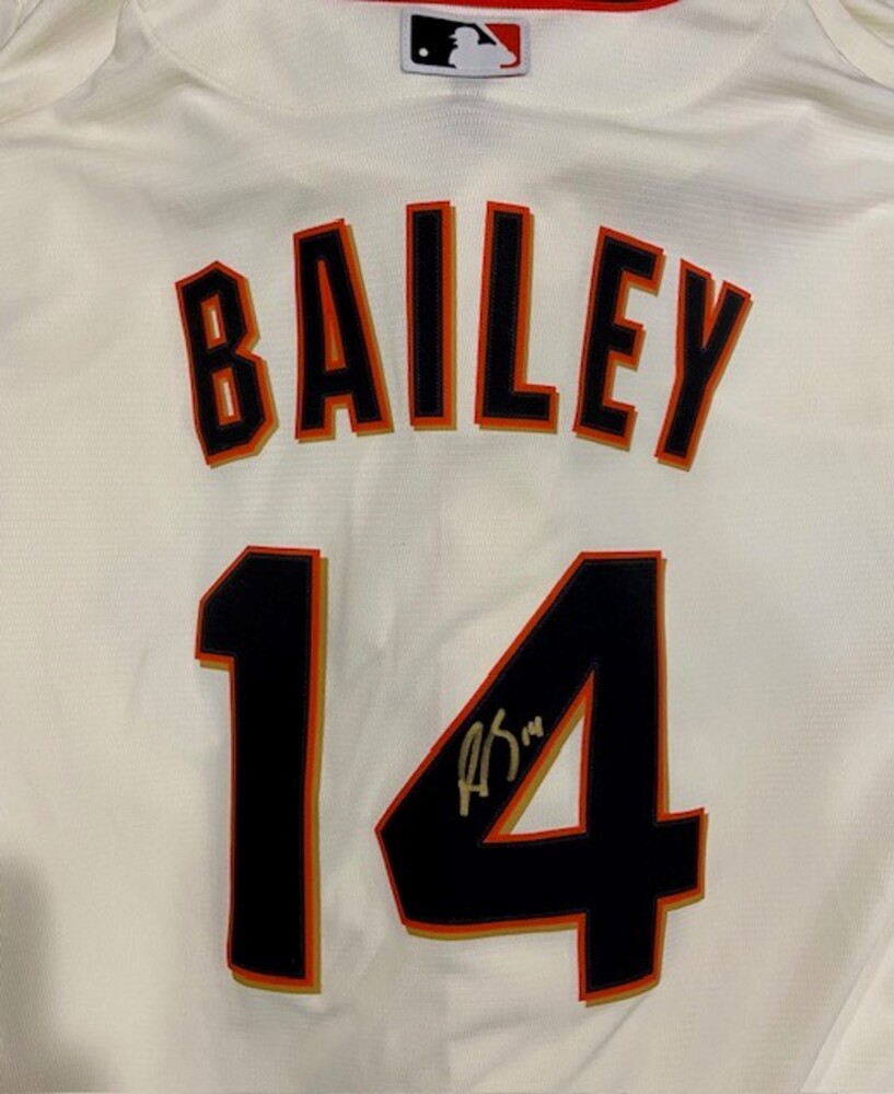 Patrick Bailey Autographed Giants Cream Replica Jersey | MLB Auctions