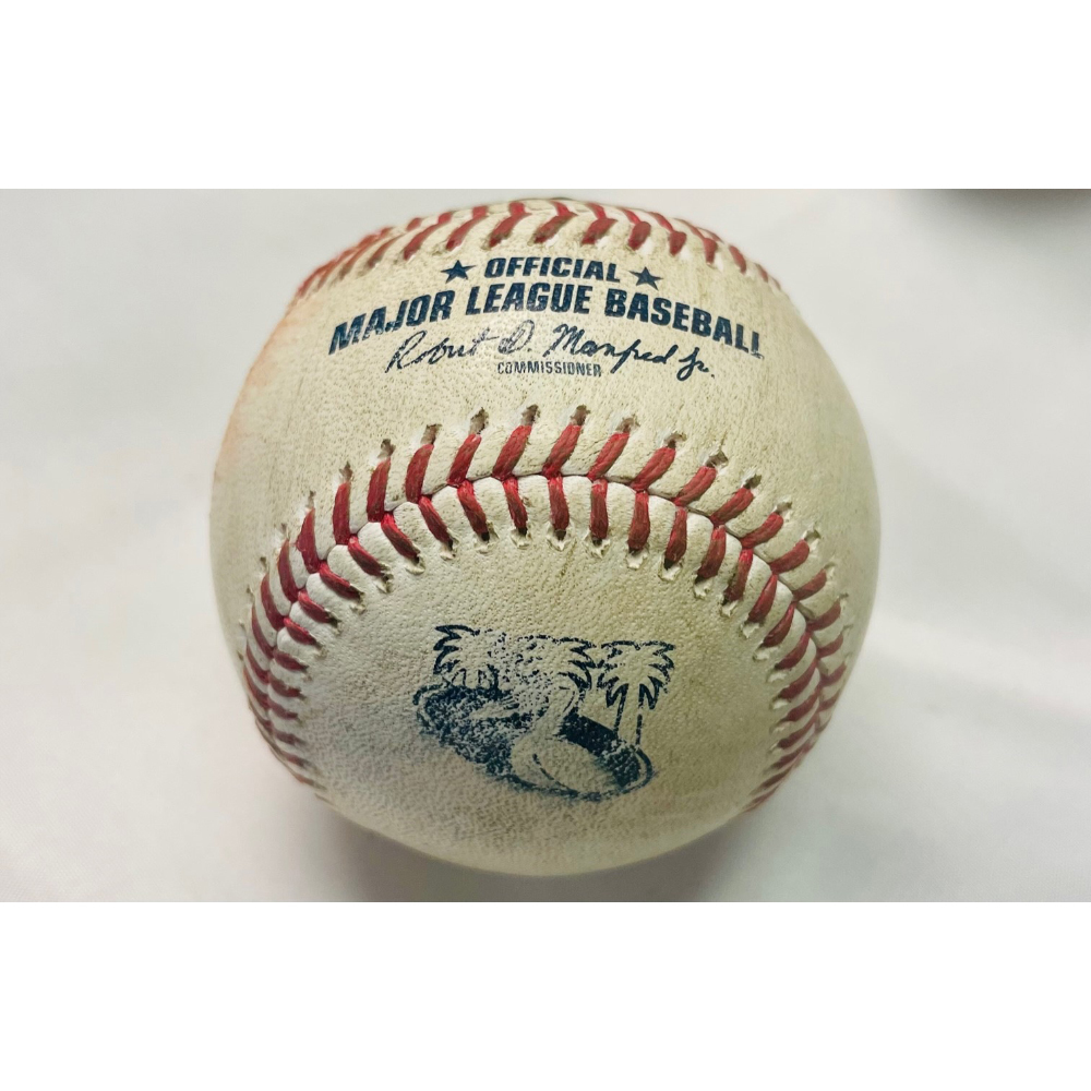 Game Used City Connect Baseball: Corbin Burnes strikes out Curtis Mead - Bottom 5 - August 10 ...