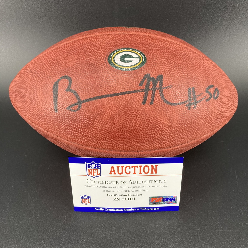 PCF - Packers Blake Martinez Signed Authentic Football | The official ...