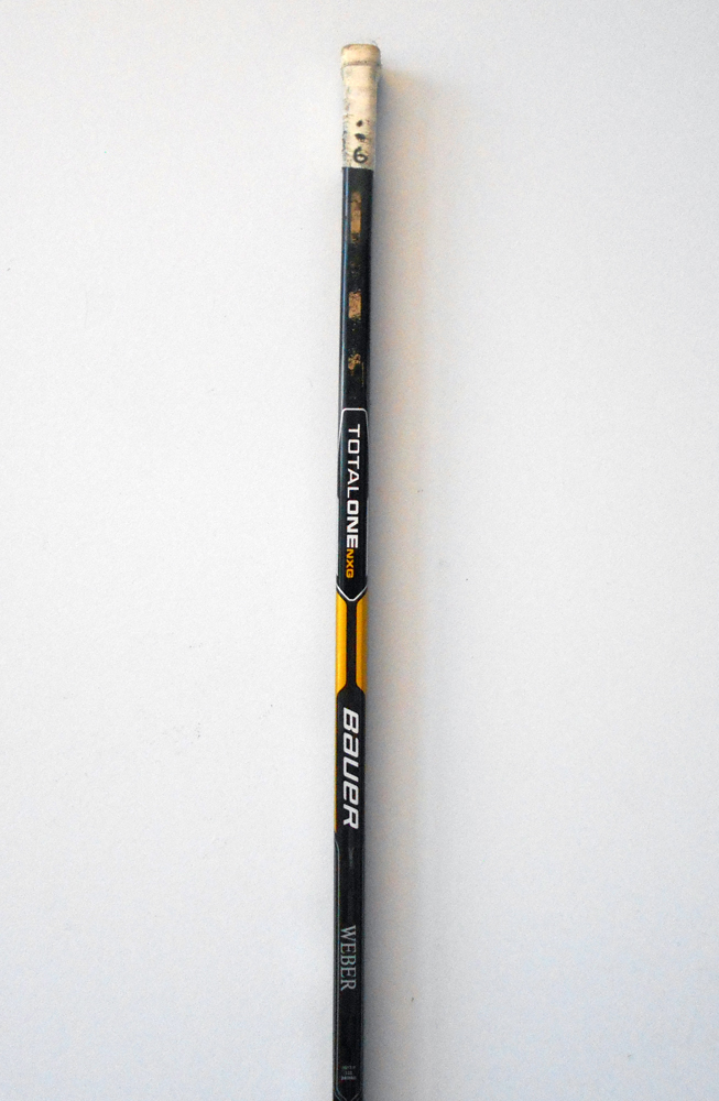 #6 Shea Weber Game Used Stick - Autographed - Nashville Predators - NHL ...
