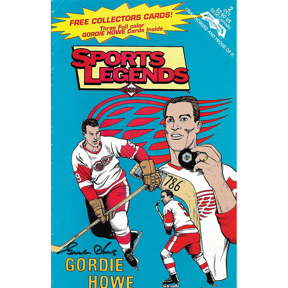 Gordie Howe Autographed 1992 Sports Legends Comic - NHL Auctions