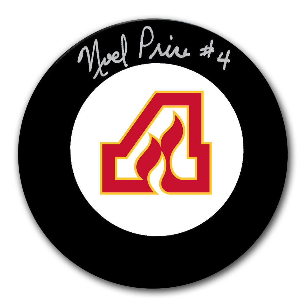 Noel Price Atlanta Flames Autographed Puck - NHL Auctions