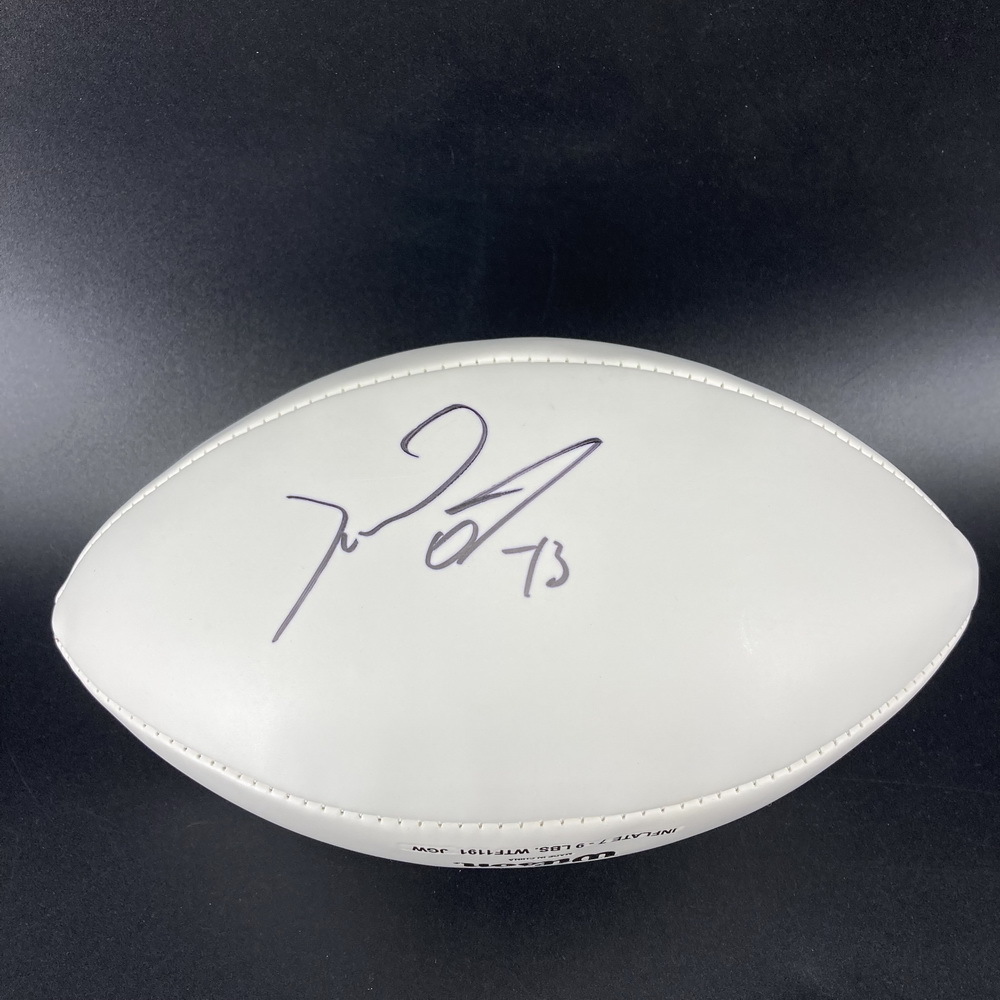 Panthers - Michael Oher Signed Panel Ball With Panthers Logo | The ...