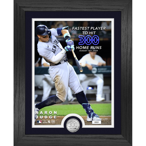 Aaron Judge 300th Career Home Run Silver Coin Photo Mint LE #1 | MLB ...