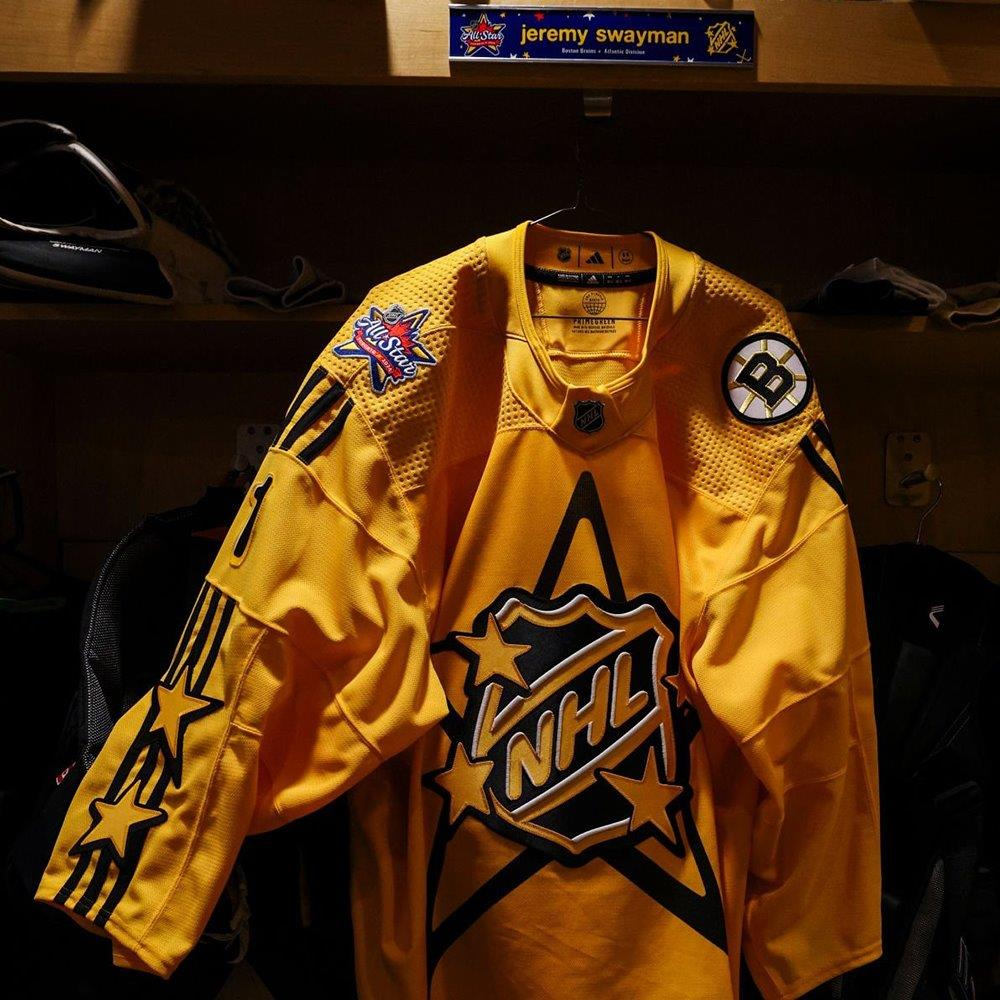 Jeremy Swayman 2024 NHL All-Star Locker Room Nameplate | Real Sports ...