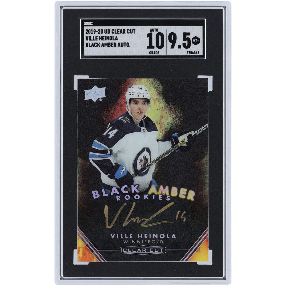 Ville Heinola Winnipeg Jets Autographed 2019-20 Upper Deck Clear Cut ...