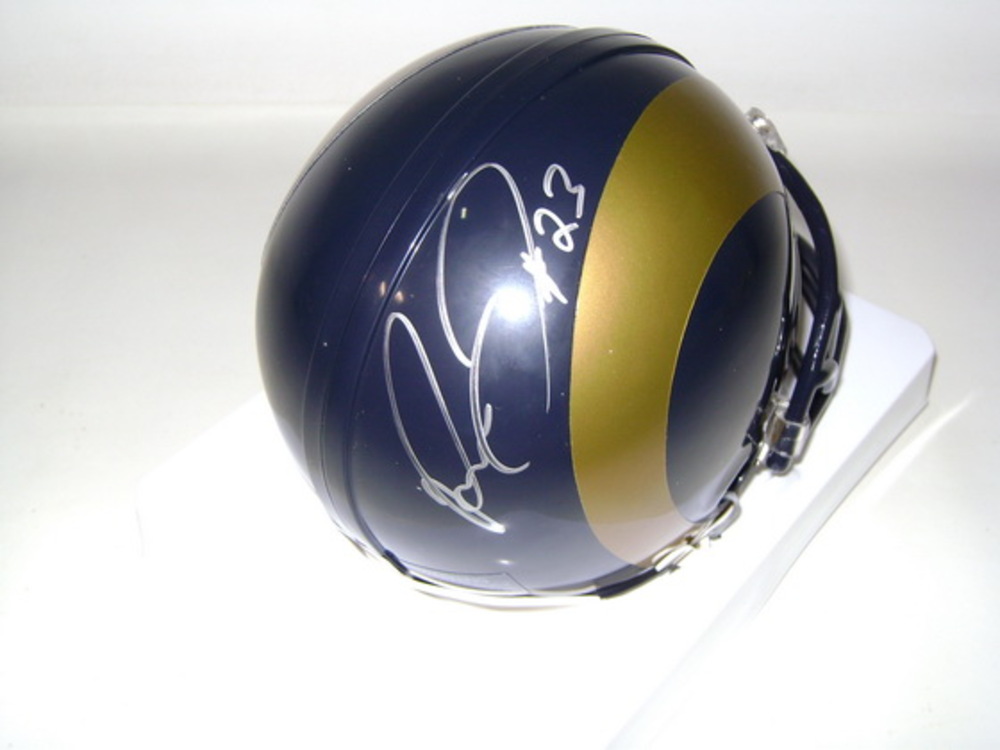NFL Auction | RAMS - RODNEY MCLEOD SIGNED RAMS MINI HELMET