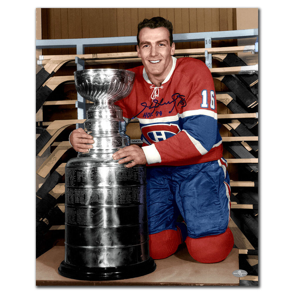 Henri Richard Montreal Canadiens HOF Autographed 16x20 - NHL Auctions