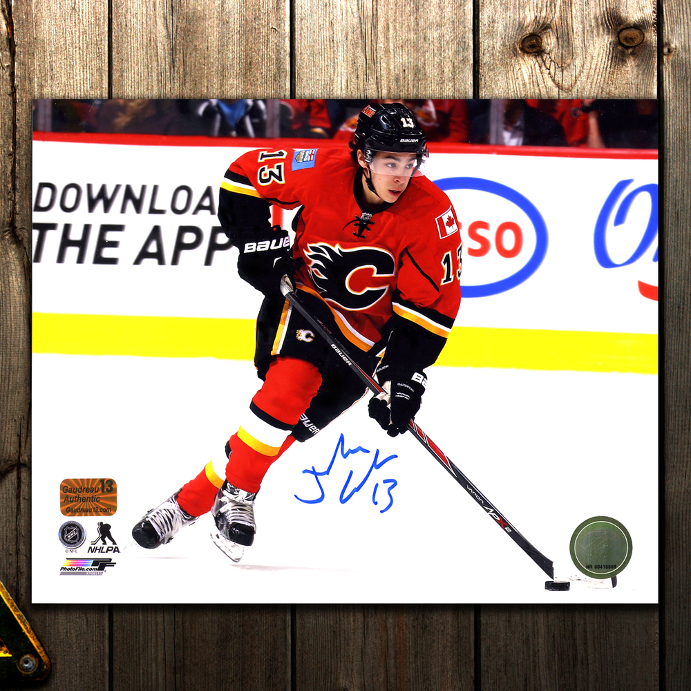 Johnny Gaudreau Calgary Flames Autographed 8x10 - NHL Auctions
