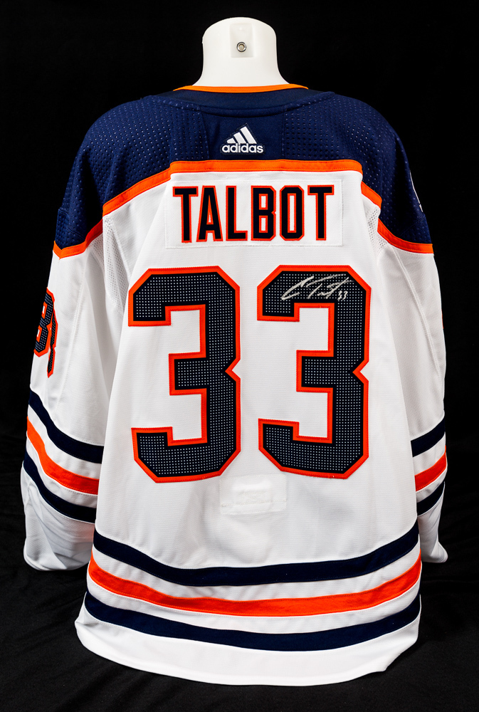 Cam Talbot #33 - Autographed 2018-19 Edmonton Oilers vs Calgary Flames ...