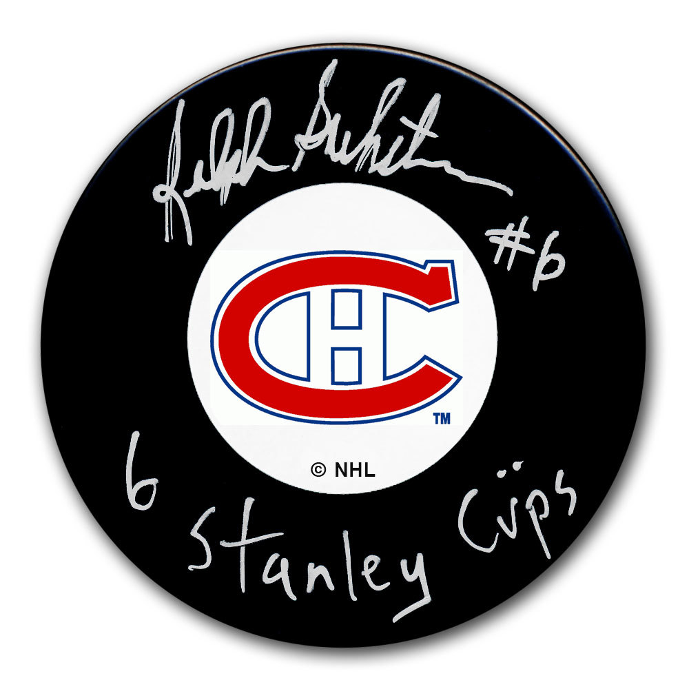 Ralph Backstrom Montreal Canadiens 6 Stanley Cups Autographed Puck ...