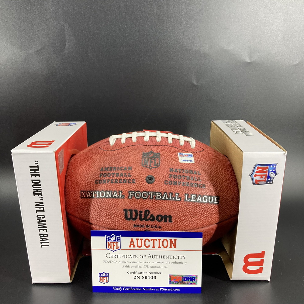 HOF - Bills Billy Shaw Signed Authentic Football | The official auction ...