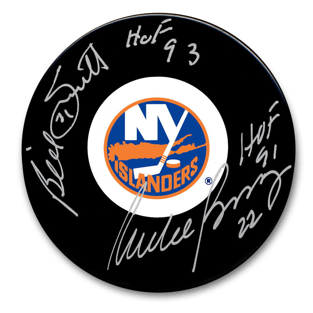 Billy Smith & Mike Bossy New York Islanders HOF Dual Autographed Puck ...