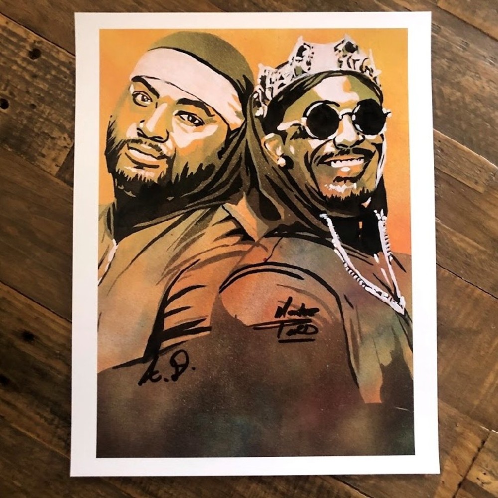 Street Profits SIGNED Rob Schamberger 11 x 14 Art Print | WWE Auction