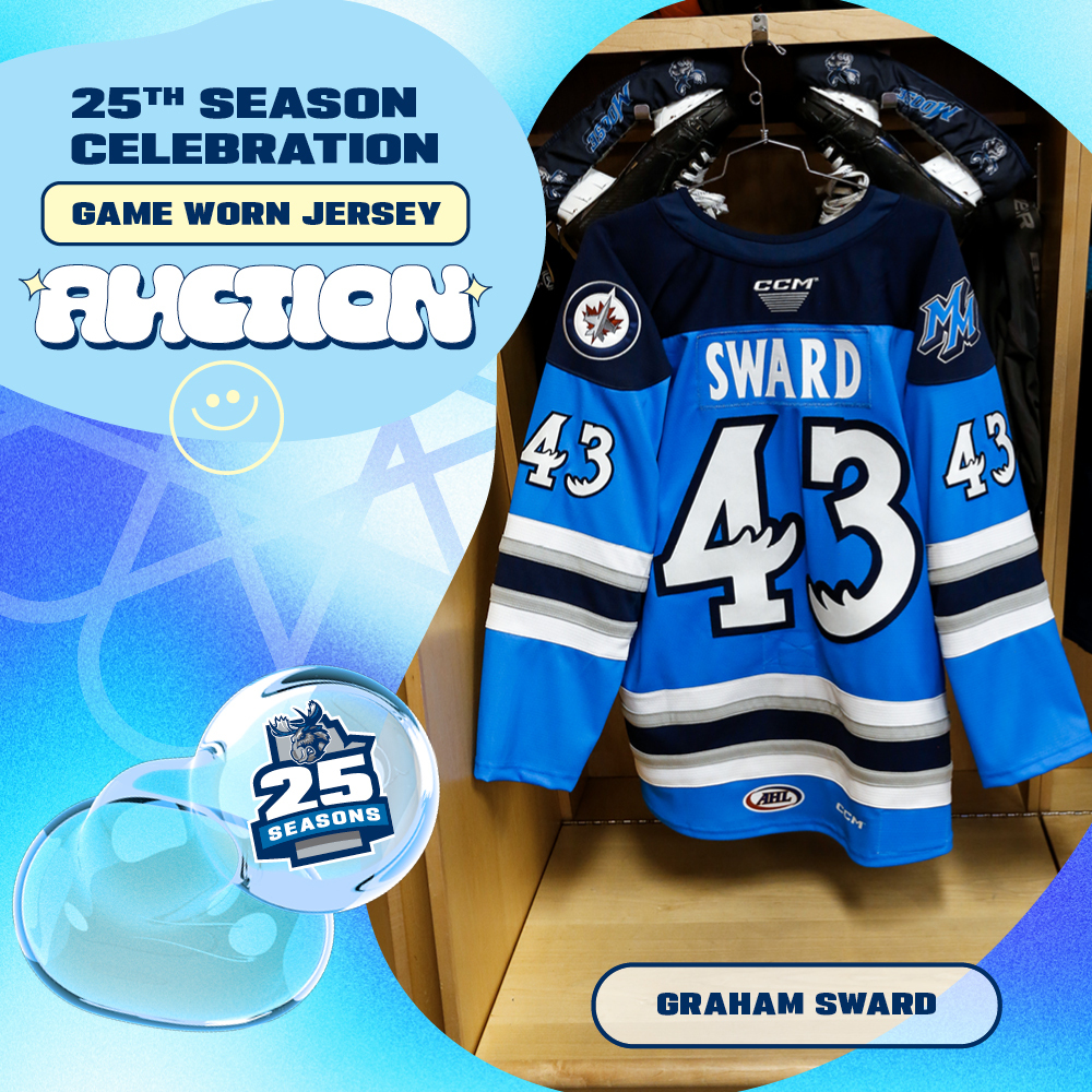 GRAHAM SWARD Team Issued 25th Season Jersey - NHL Auctions