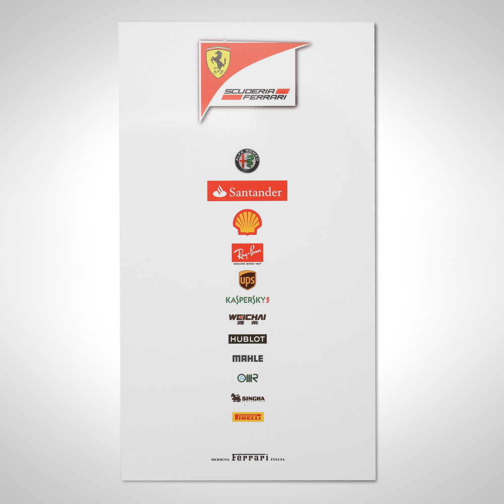 Kimi Räikkönen Signed 2017 Ferrari Driver Card | F1 Authentics