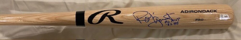 Robin Yount Autographed "82,89 AL MVP" Rawlings Bat | MLB Auctions