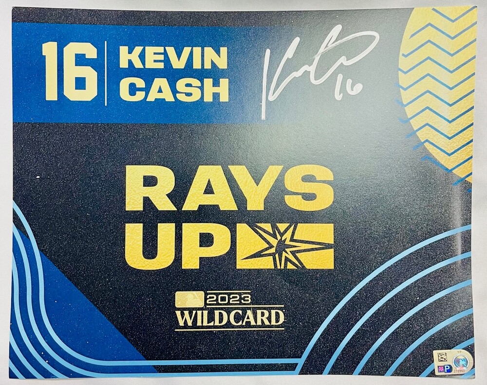 Game Used Autographed ALWC Postseason Locker Tag: Kevin Cash - October ...