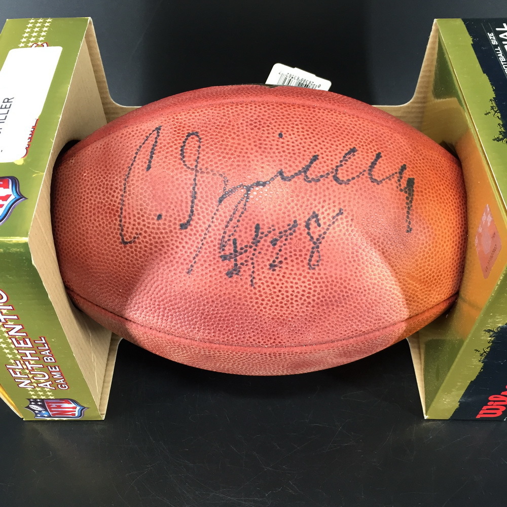 Bills - C. J. Spiller Signed Authentic Football | The official auction ...
