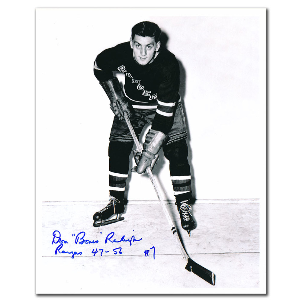 Don Raleigh New York Rangers Autographed 8x10 Photo - NHL Auctions