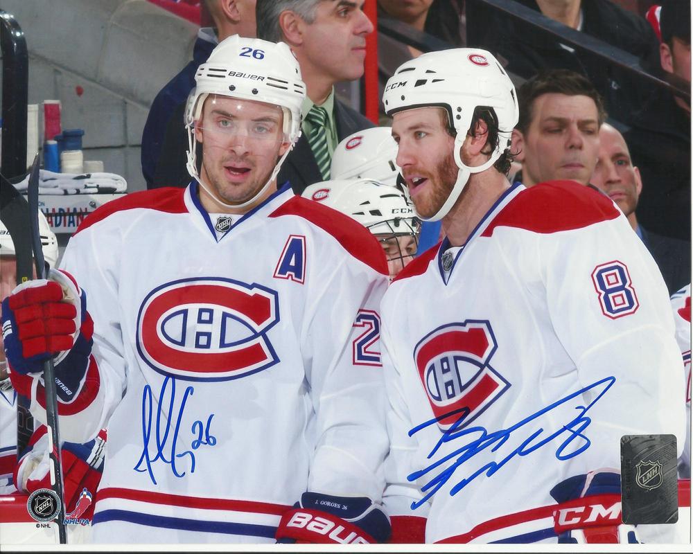 Josh Gorges & Brandon Prust DUAL Signed Montreal Canadiens ATTACK PLAN ...