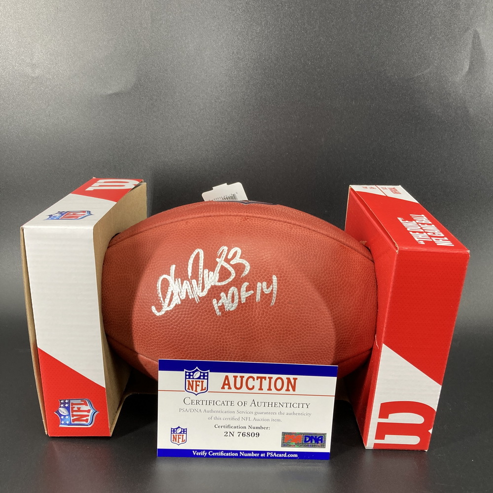 HOF - Bills Andre Reed Signed Authentic Football with ""HOF 14 ...