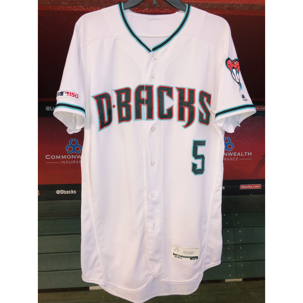 Eduardo Escobar Game-Used Jersey - 8/6/19 vs. Phillies & 8/20/19 vs ...