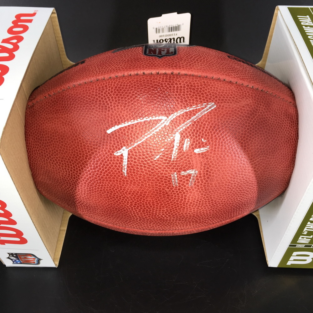 NFL Auction | Philip Rivers Signed Authentic Football With 100 Seasons Logo