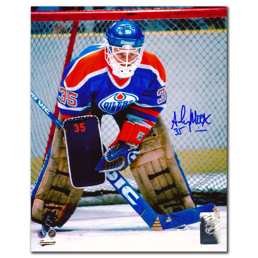 Andy Moog Edmonton Oilers Autographed 8x10 - NHL Auctions