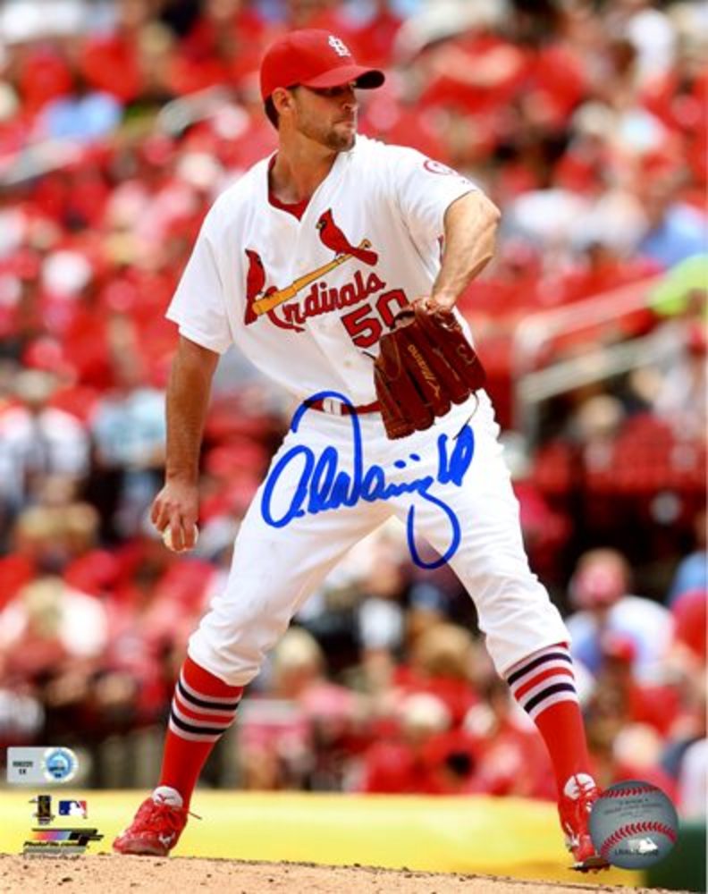 Adam Wainwright 8x10 Photo (Pitching Action Vertical) | MLB Auctions