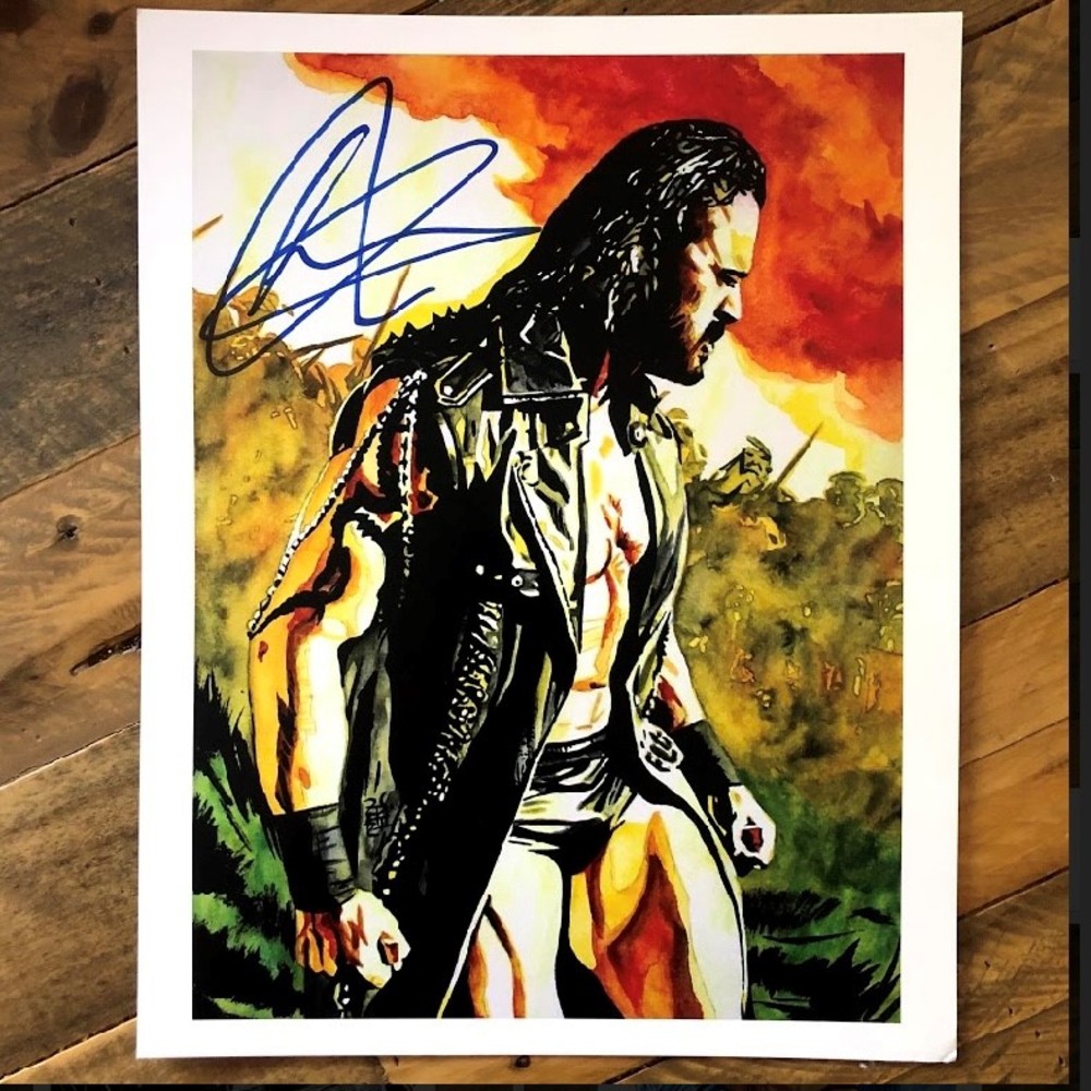 Drew McIntyre SIGNED Rob Schamberger 11 x 14 Art Print (Warrior) | WWE ...