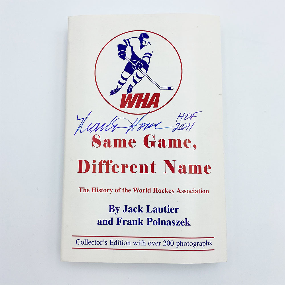 Mark Howe Autographed WHA Book - NHL Auctions