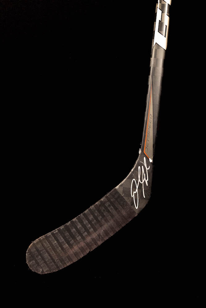 Signed and Game-Used Bauer Stick by #8 Jacob Trouba - NHL Auctions