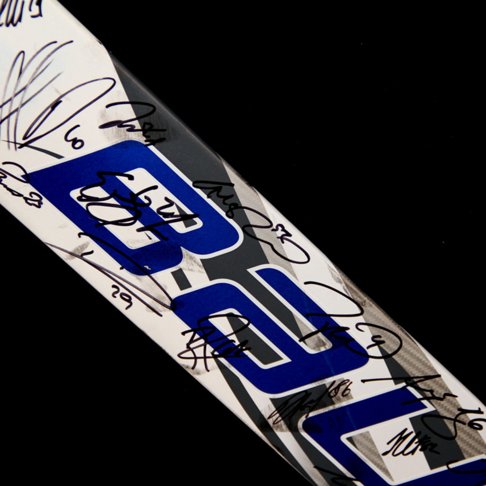 2015-16 Edmonton Oilers Team Signed Cam Talbot Used Bauer Goalie Stick ...