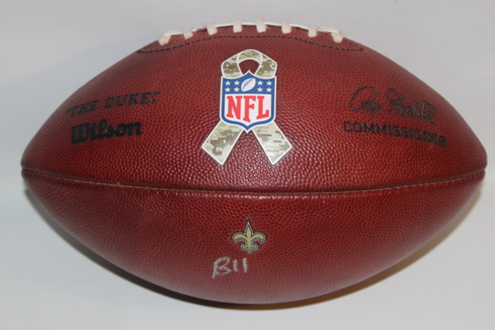 STS - SAINTS GAME USED FOOTBALL VS DENVER (NOVEMBER 13 2016) | The ...
