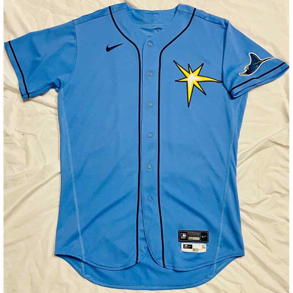 Game Used Spring Training Jersey: Yandy Diaz - 3 Games - 2020 | Tampa ...