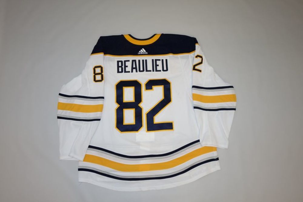 Nathan Beaulieu 2018-19 Buffalo Sabres Set 2 Away Jersey - NHL Auctions