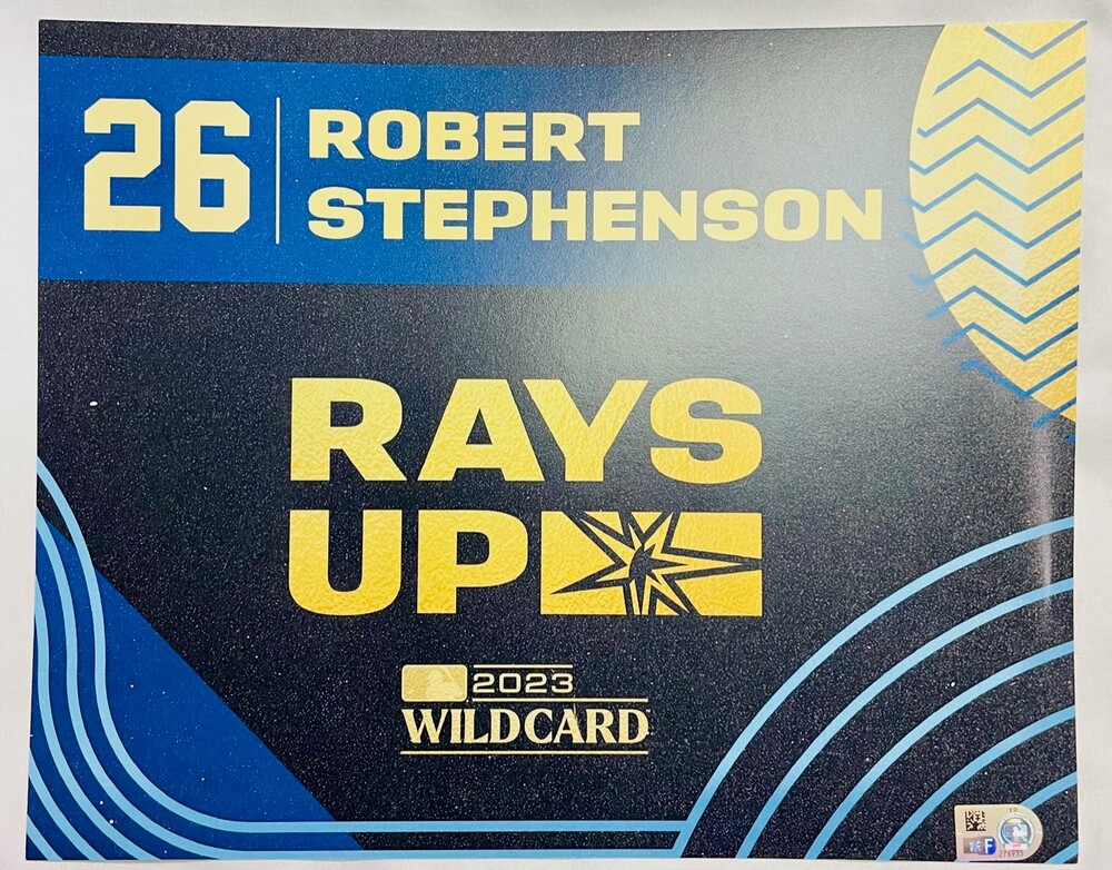 Game Used ALWC Postseason Locker Tag: Robert Stephenson - October 3-4 ...