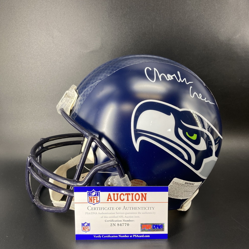 NFL Auction | NFL - Seahawks Charles Cross Signed Authentic Speed Helmet