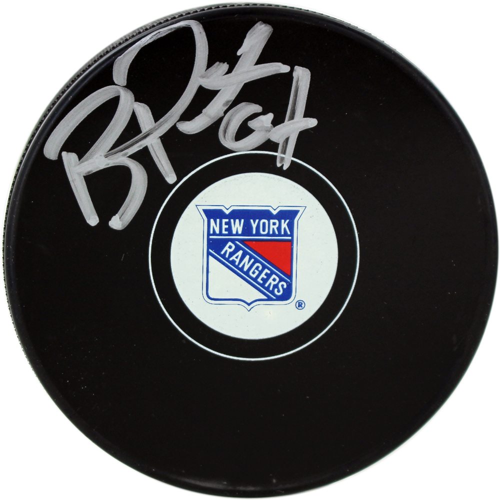 Benoit Pouliot New York Rangers Autographed Puck - NHL Auctions