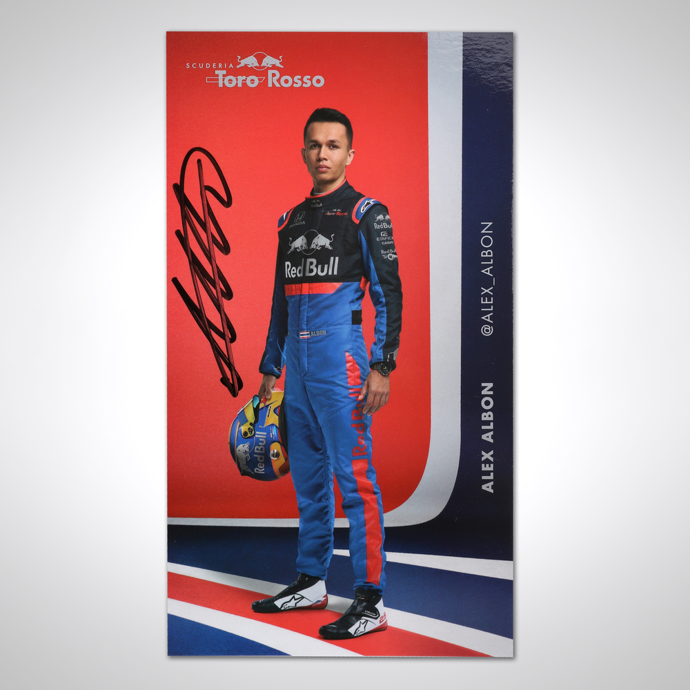 Alex Albon Signed 2019 Toro Rosso Driver Card | F1 Authentics