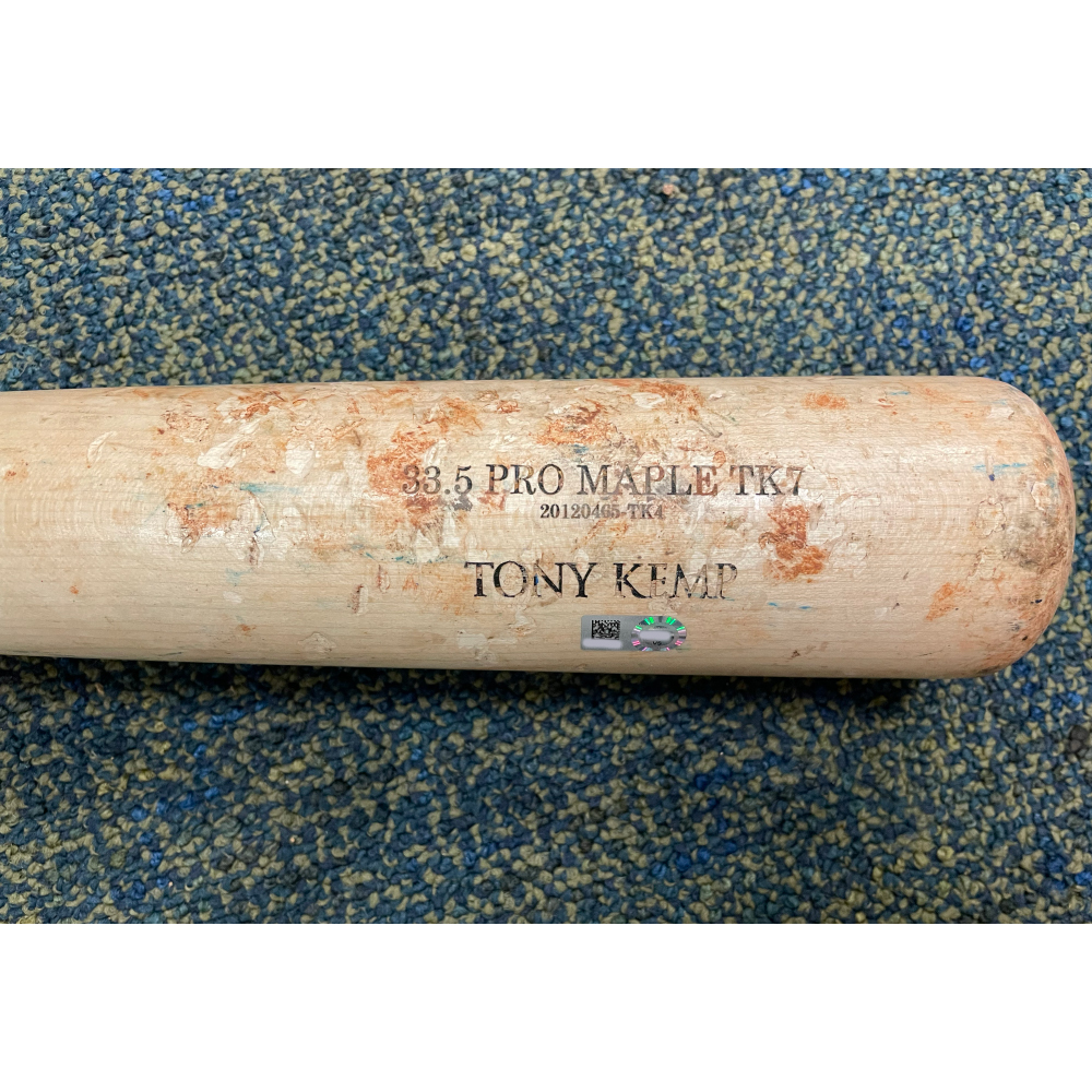 Game-Used Broken Bat: Tony Kemp | Oakland Athletics Auctions