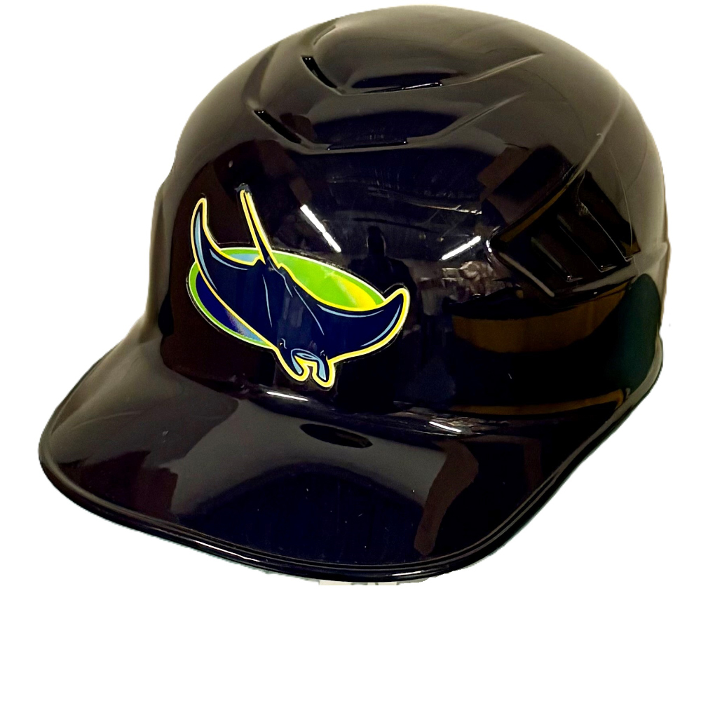 Team Issued Devil Rays World Series Coaches Helmet: Ozzie Timmons - 2020 | Tampa Bay Rays Auctions