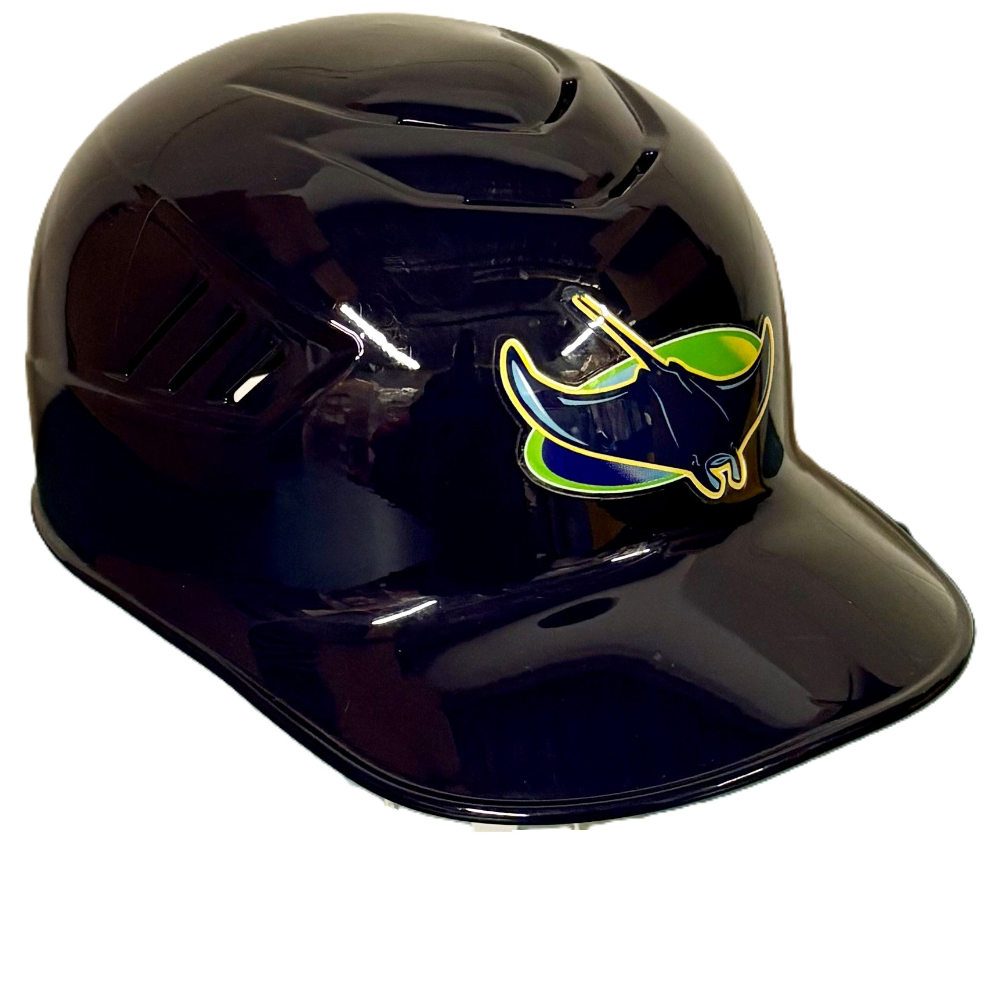 Team Issued Devil Rays World Series Coaches Helmet: Ozzie Timmons - 2020 | Tampa Bay Rays Auctions