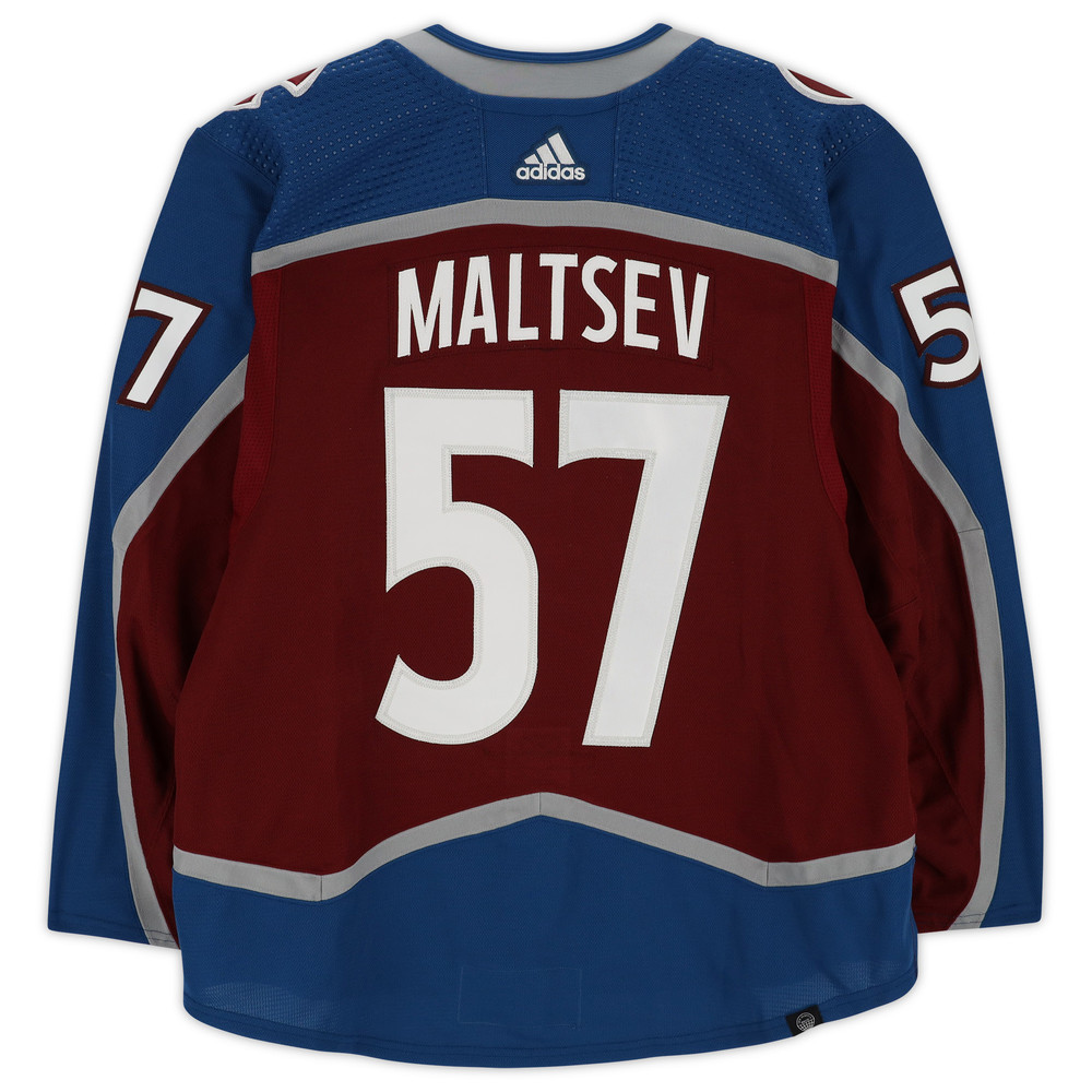 Mikhail Maltsev Colorado Avalanche Global Series Game-Used #57 Maroon ...