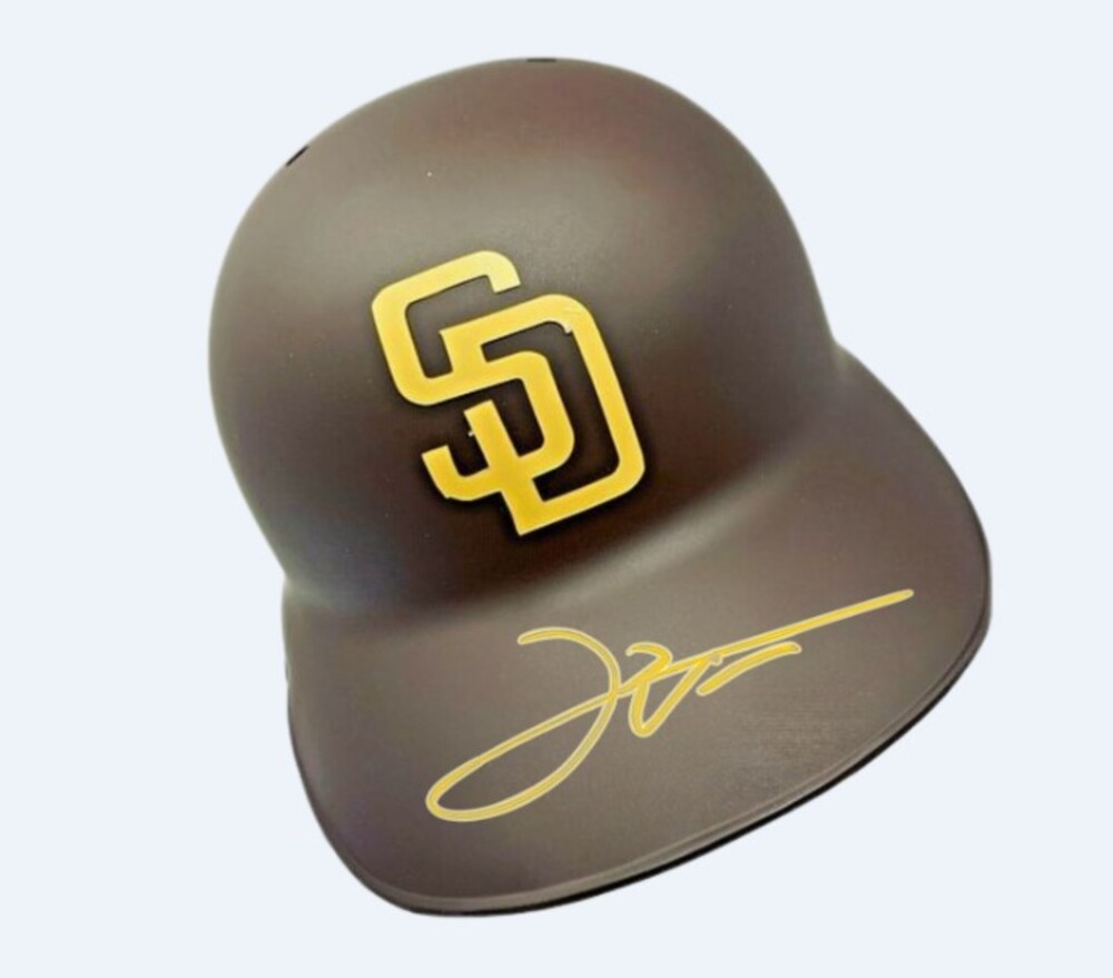 PRESALE: Leo De Vries Autographed Padres Helmet | MLB Auctions