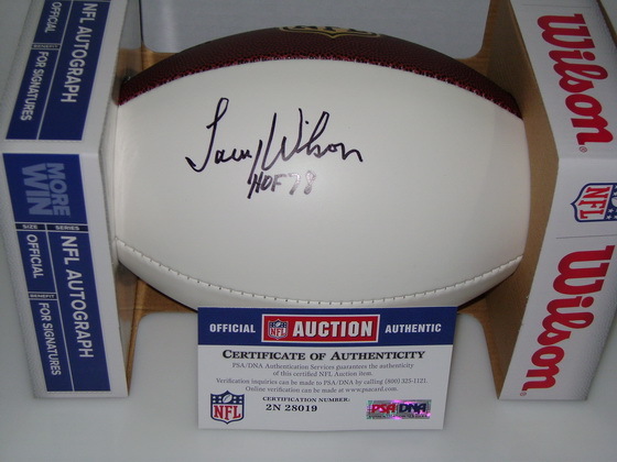 HOF - CARDINALS LARRY WILSON SIGNED PANEL BALL | The official auction ...